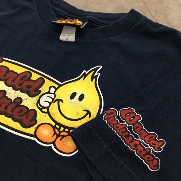 World Industries | Shirts | Vintage World Industries Flameboy Tshirt ...